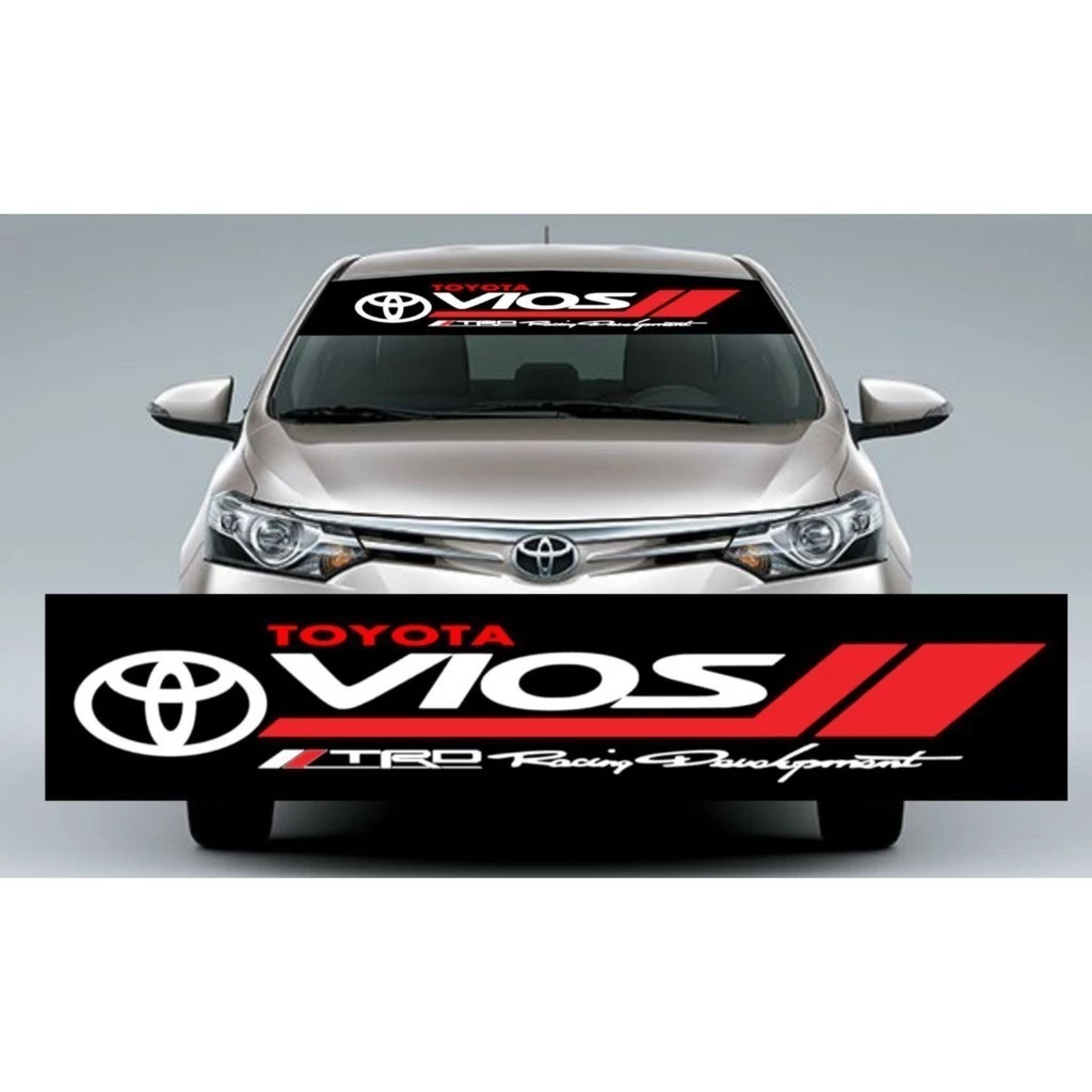 Toyota Vios Windshield Decal Sticker Sunshade Sticker Decal Sticker Car ...