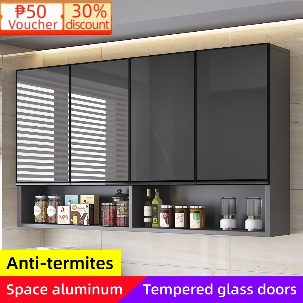 Aluminum Kitchen Cabinet Organizer Pantry/dish Glass Hanging Cabinet ...