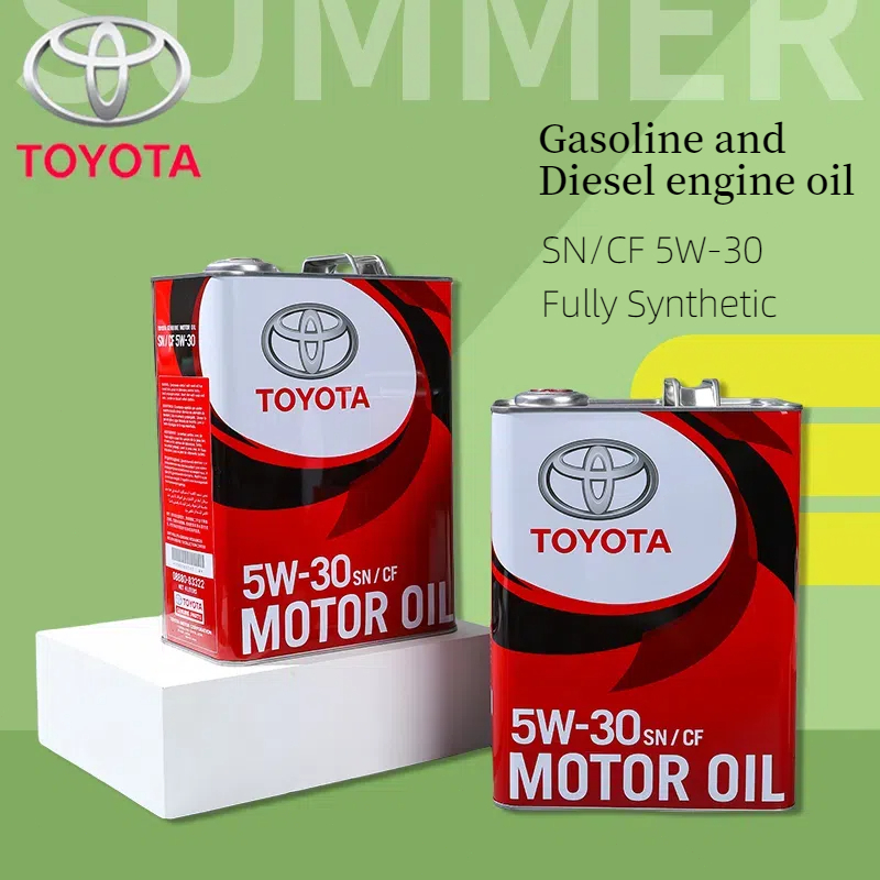 【Support CoD】Toyota Motor Oil 4L SN/CF 5W-30 Fully Synthetic Diesel and ...
