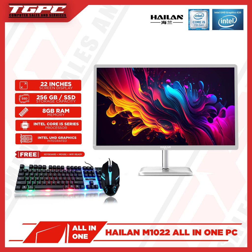 All in one PC Viewpaker Ryzen 3, i5 7th Generation AOC 24 inches ...