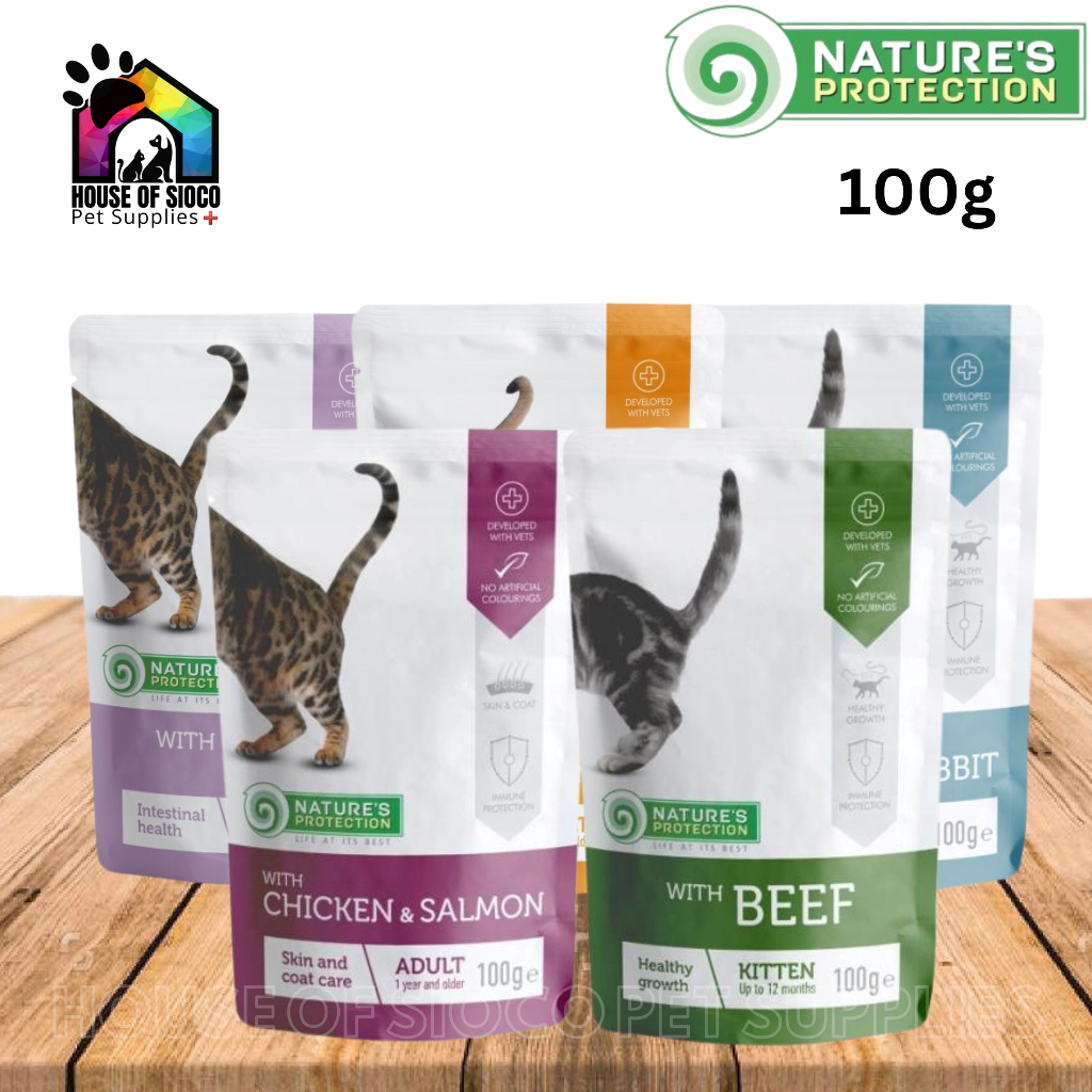Nature’s Protection Wet Cat Food 100g (Pouch) | Shopee Philippines