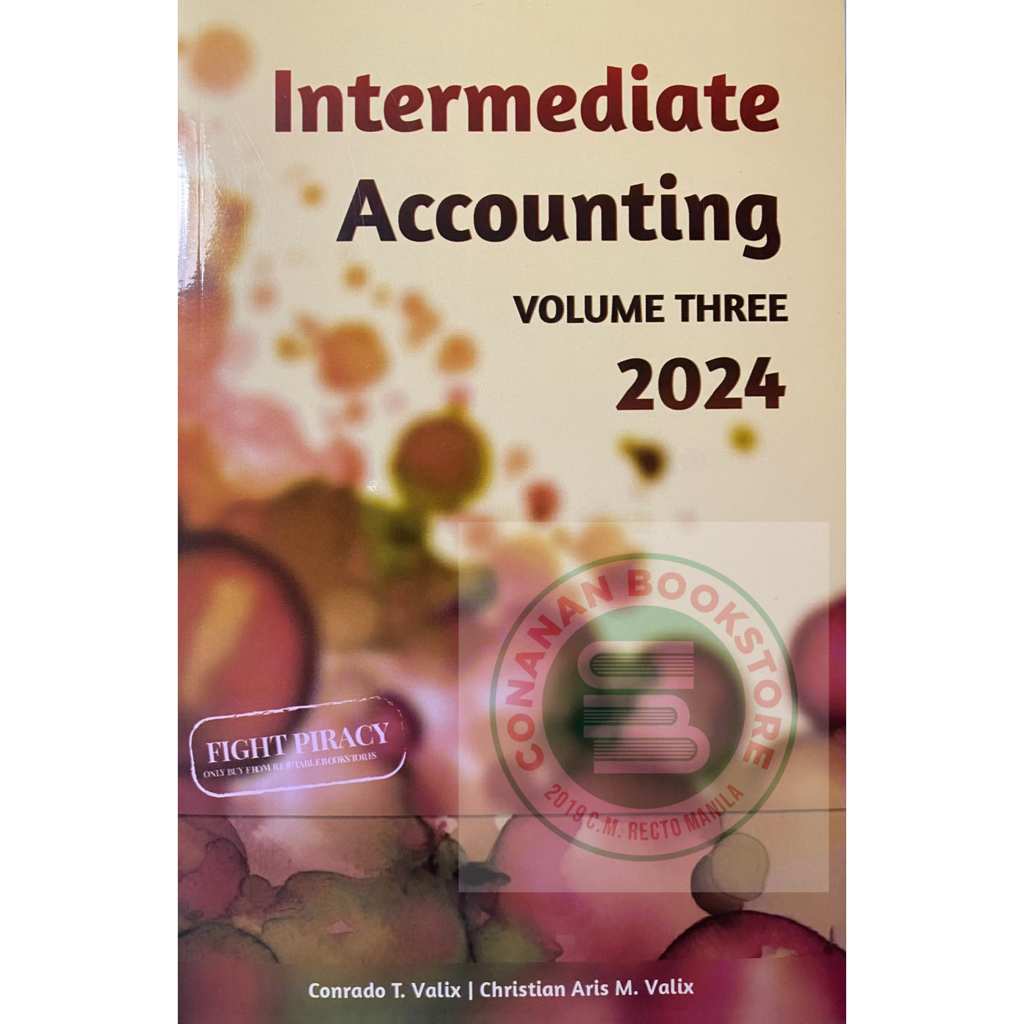 Intermediate Accounting Volume 3 2024 Edition by Conrado Valix ...