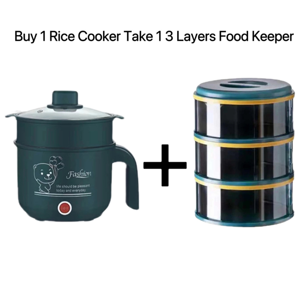 100% Original Meet BUY 1 GET 1 Sulit Combo Rice Cooker And 3 Layers ...