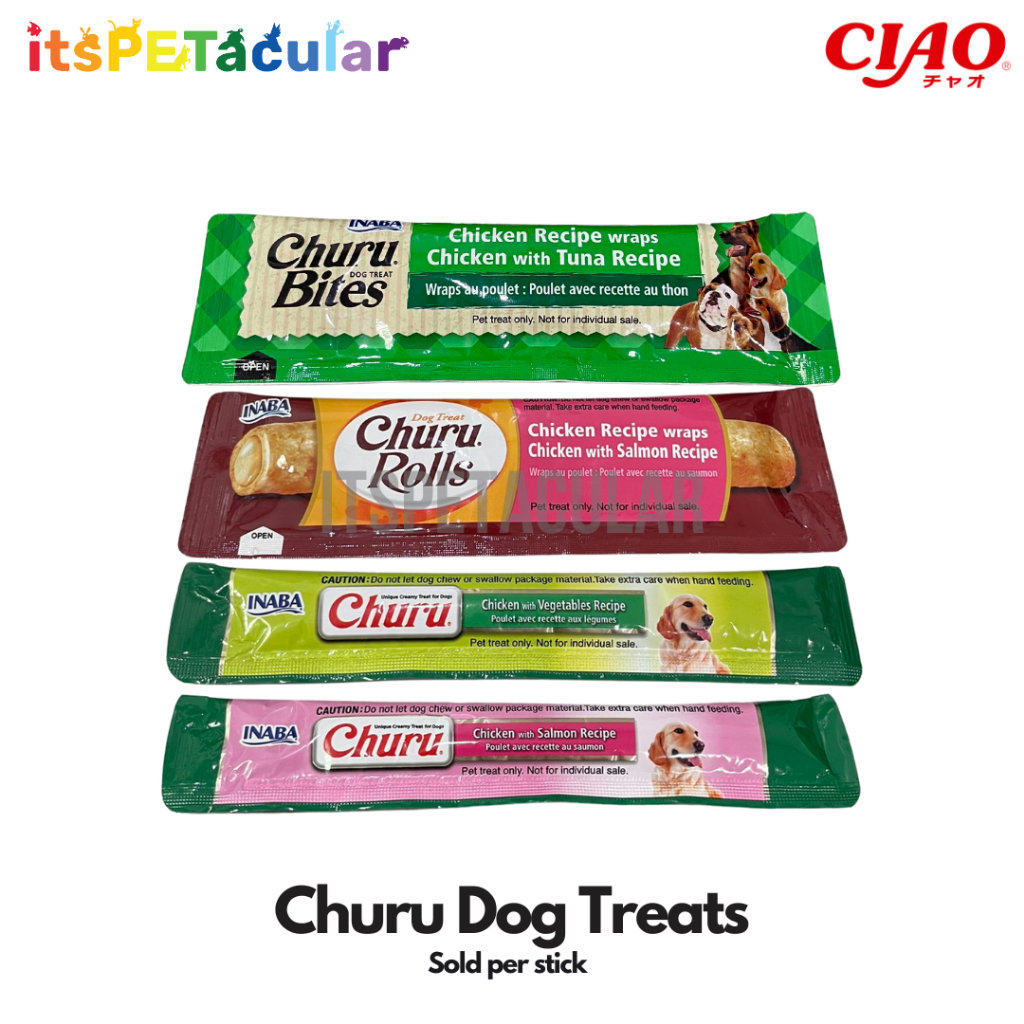Ciao Inaba Churu / Churu Bites / Churu Rolls Dog Treats (SOLD PER STICK ...