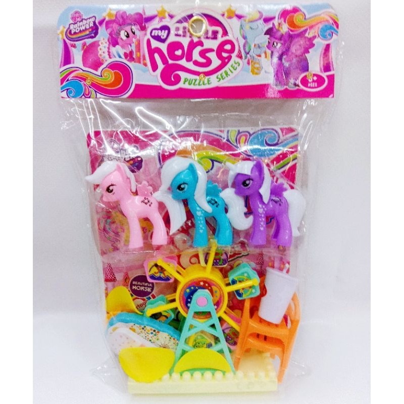 Pony Ferris Wheel Amusement Park with Ice Cream French Fries Coke Toy ...