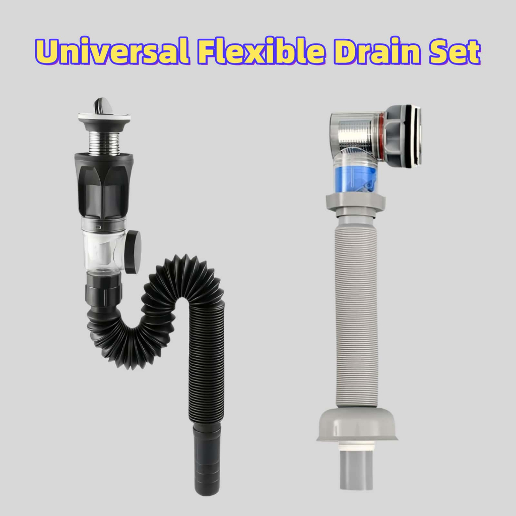 1pc Universal Flexible Sink Drain Pipe Set, Retractable Deodorant ...