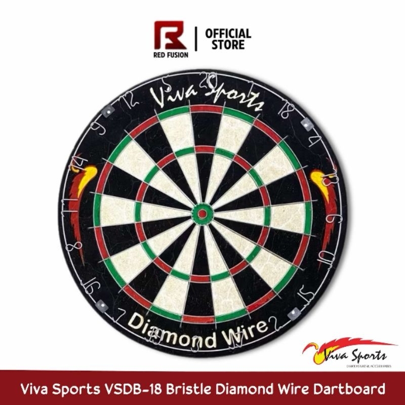 Viva Sports VSBD-18 Bristle Diamond Wire Dartboard pong | Shopee ...
