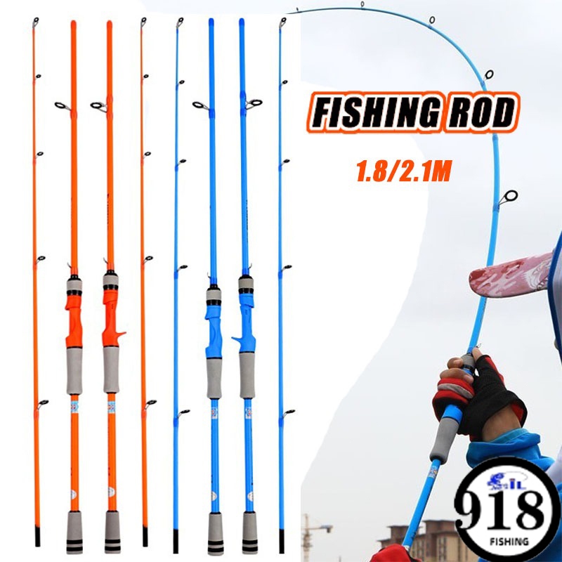 Fishing Rod Set Original 1.8/2.1M Spinning Reel Outdoor Rod 2 Section ...