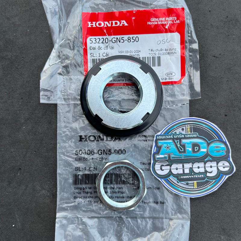 Wave125 Wave100 Click125/150 Nut Steering & Thread Comp Steering Head ...