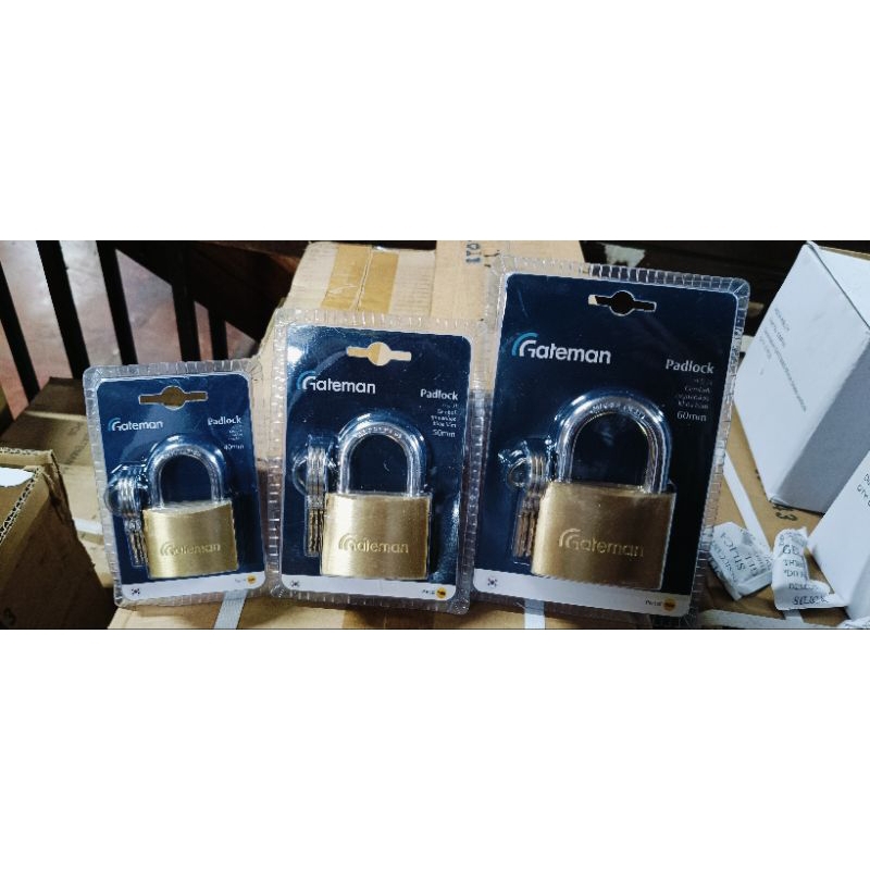 Gateman By Yale Brass body Padlock 40mm, 50mm, 60mm | Shopee Philippines