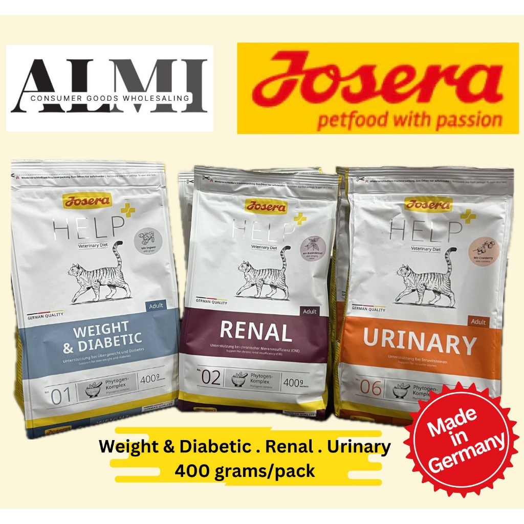 JOSERA CAT Line Dry Food Veterinary Diet Dog 400g Renal, Urinary ...