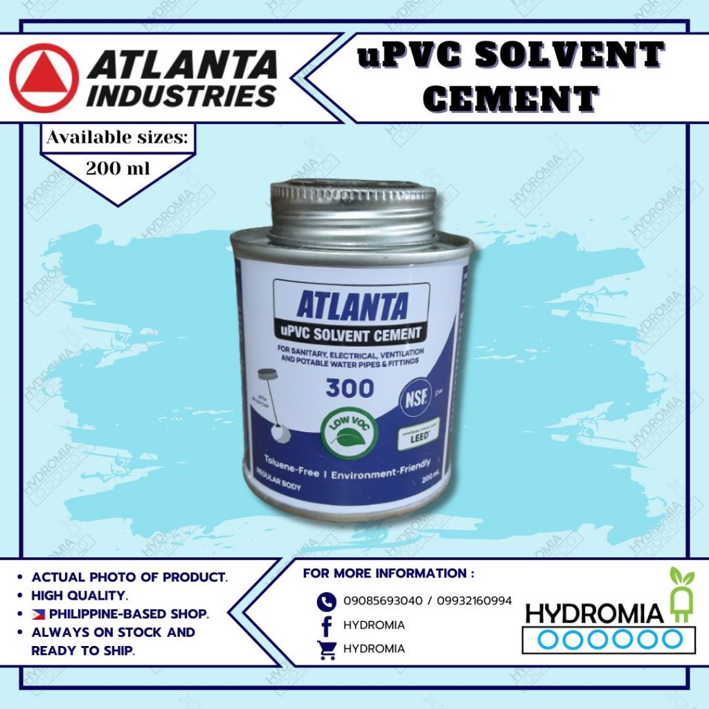 Atlanta solvent cement 200ml | Shopee Philippines