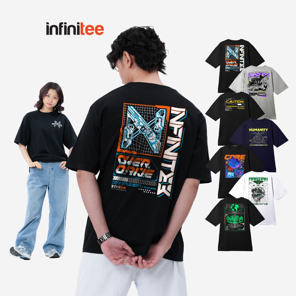 Infinitee Retrofuturism Oversized T Shirt For Men Women Oversize Tshirt ...