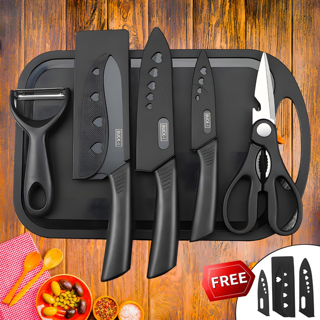 6In1 Japanese Knife Set Kitchen Cooking Knife Sets Cutting With ...