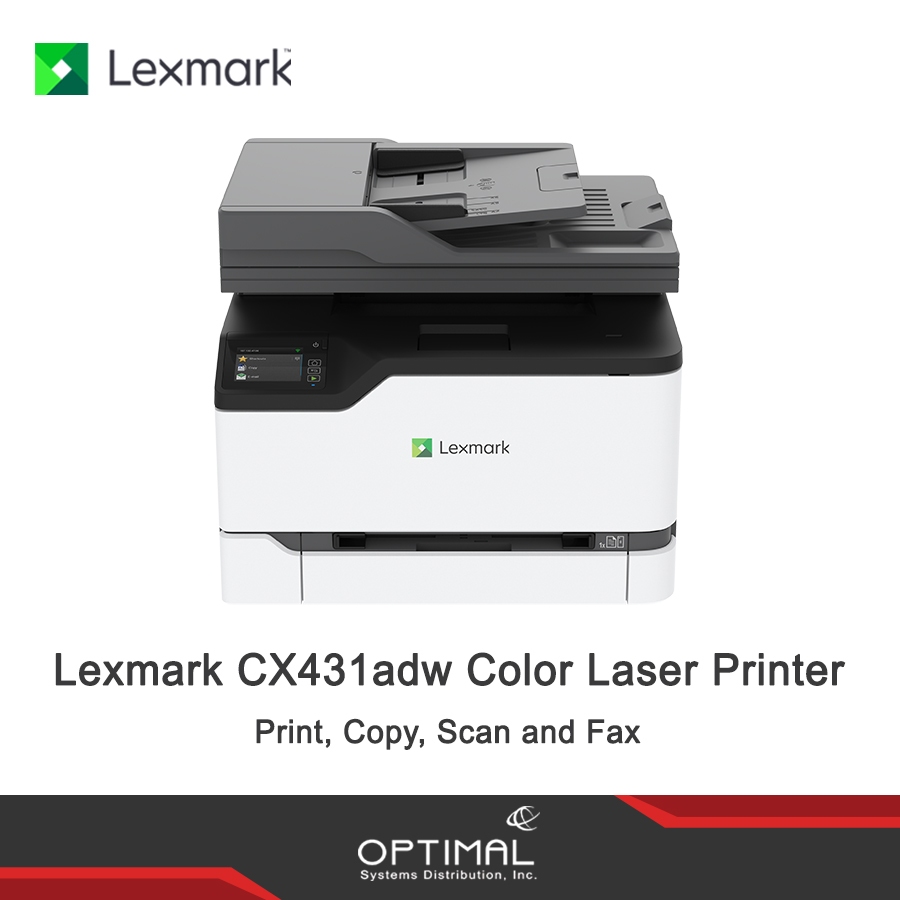 Lexmark CX431adw Color Laser Printer- Print, Copy, Scan and Fax ...