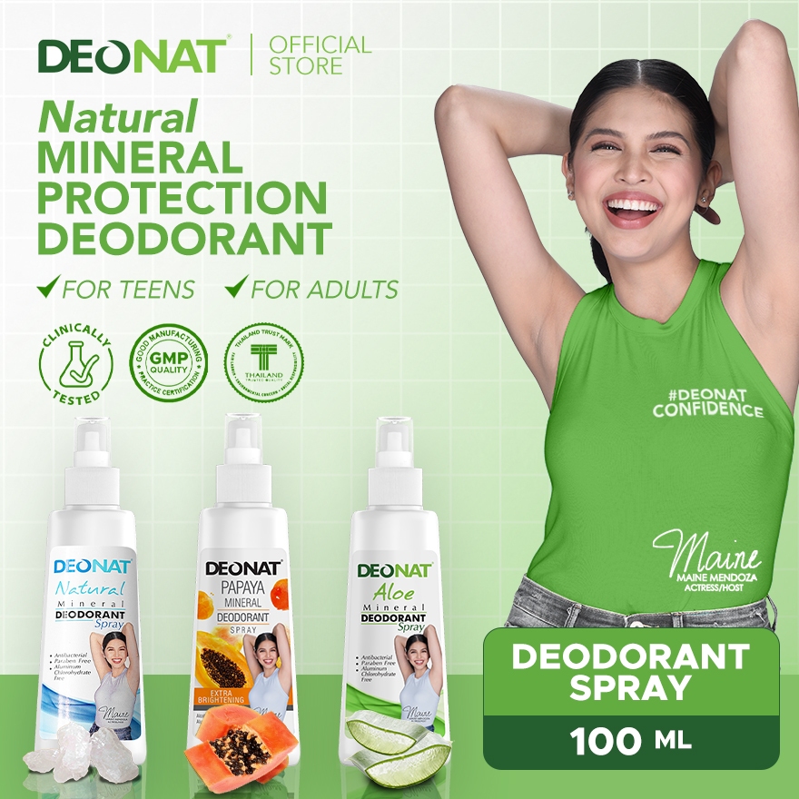 DEONAT Natural Deodorant Spray Underarm Whitening No Stain ...