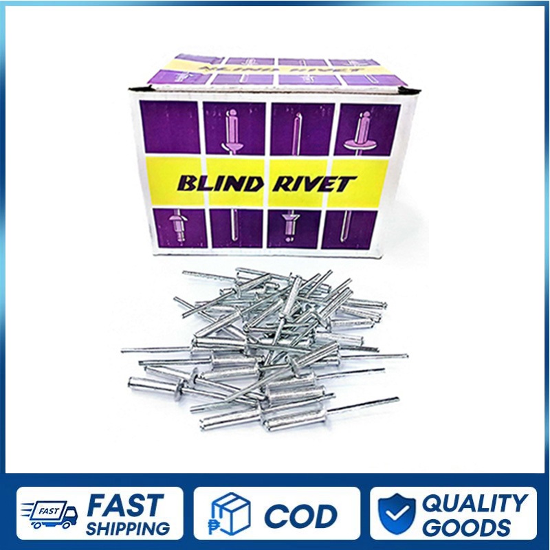 Osaka Aluminum Blind Rivet 500-700 PCS PER BOX Blind Rivets 1/8" x 1/2 ...