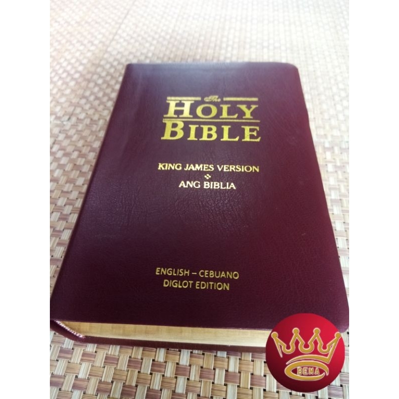 CEBUANO ENGLISH DIGLOT THE HOLY BIBLE KING JAMES VERSION KJV GOLD EDGE ...