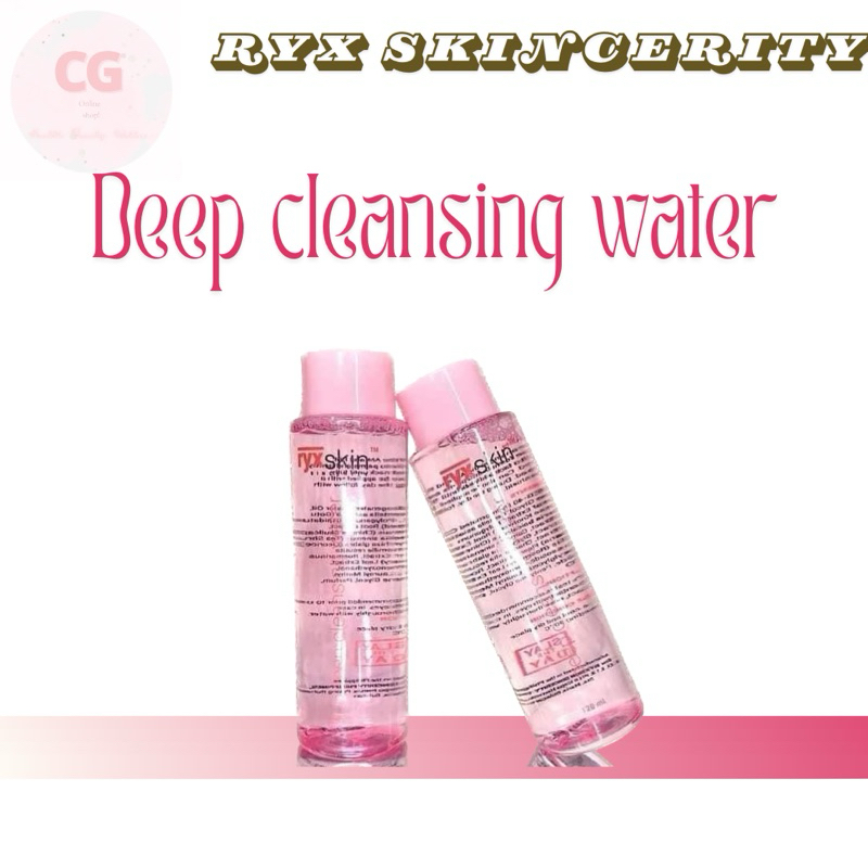 RYX DEEP CLEANSING WATER 120 ML | Shopee Philippines