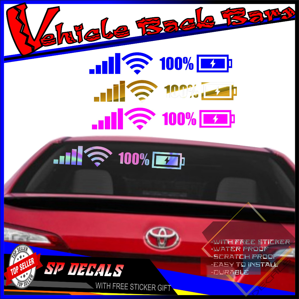 100% Wi-Fi Battery Level Signal suit to any vehicle & Motorcycle cut ...