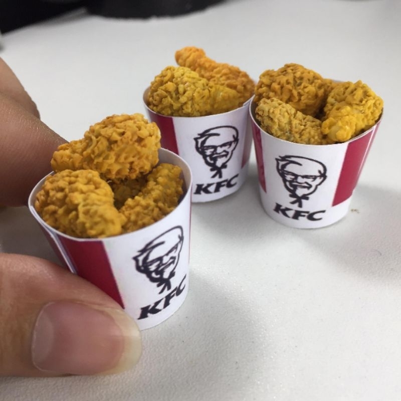 MINIATURE KFC BUCKET CHICKEN (6 pcs chicken) | Shopee Philippines