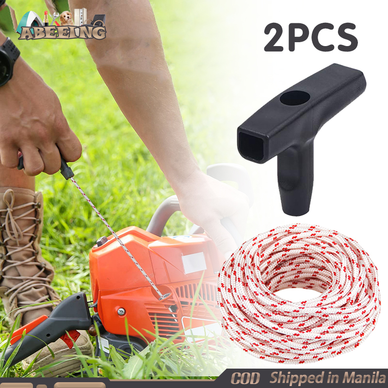 2Pcs Recoil Starter Rope Starter Handle with Recoil Starter Rope 3.0mm ...
