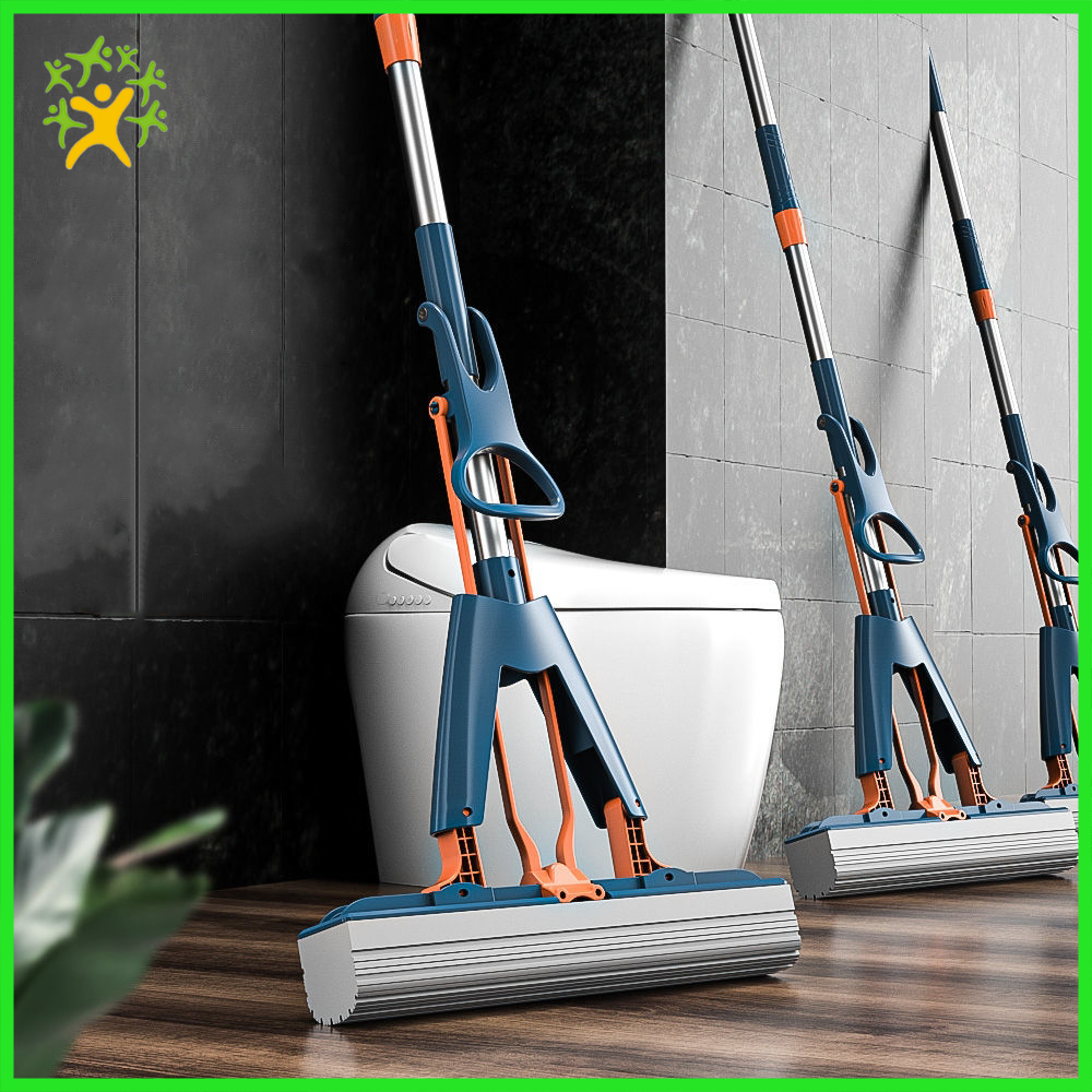 THE NEW Glue Cotton Mop Absorbent Sponge Mop Floor Mop Microfibre Pad ...