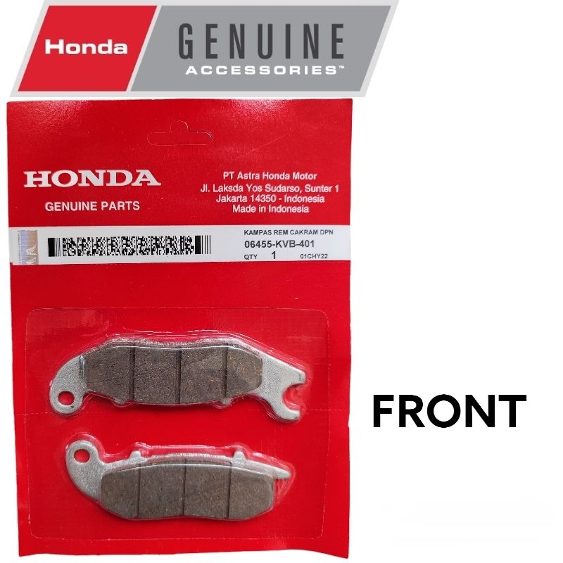 HONDA PCX Front Brake Pads Kit Motorcycle Genuine Brake Pad (1 Pair ...