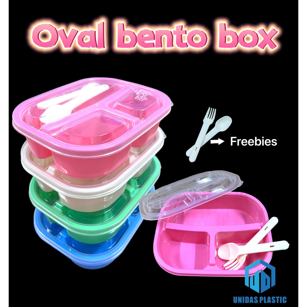 UNIDAS oversized style bento box (Free fork with spoon） | Shopee ...