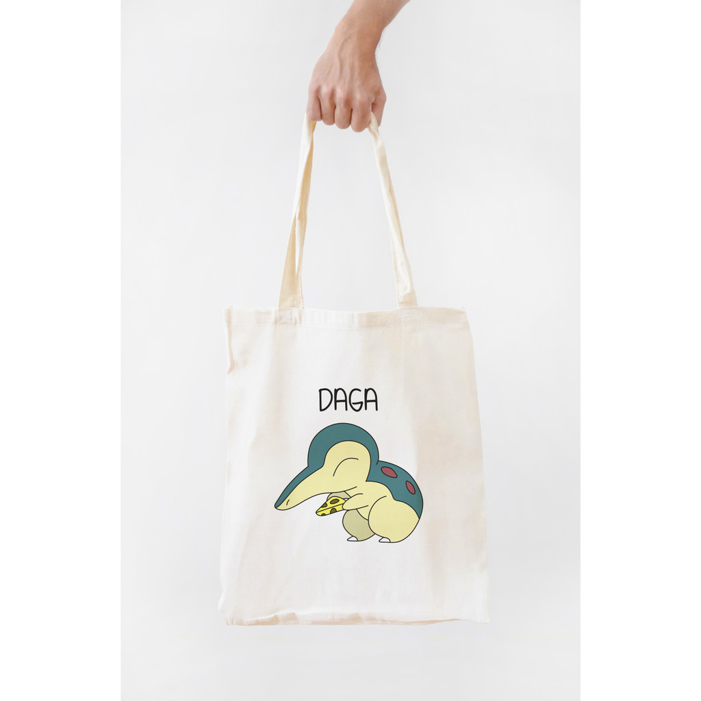 SSKAIT Cyndaquil Daga Funny pokemon mood canvas tote bag | Shopee ...