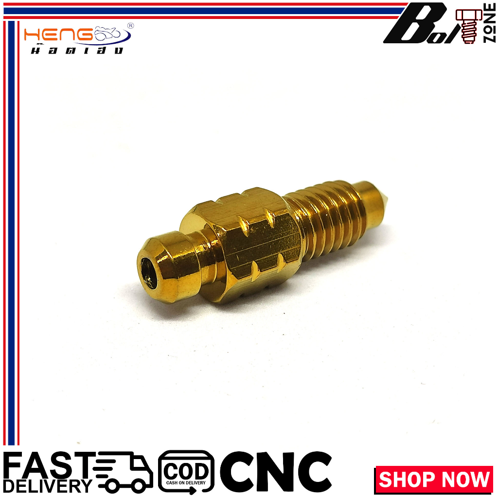 HENG STAINLESS BRAKE CALIPER BLEEDER 1.0 YAMAHA / 1.25 HONDA RAIDER ...