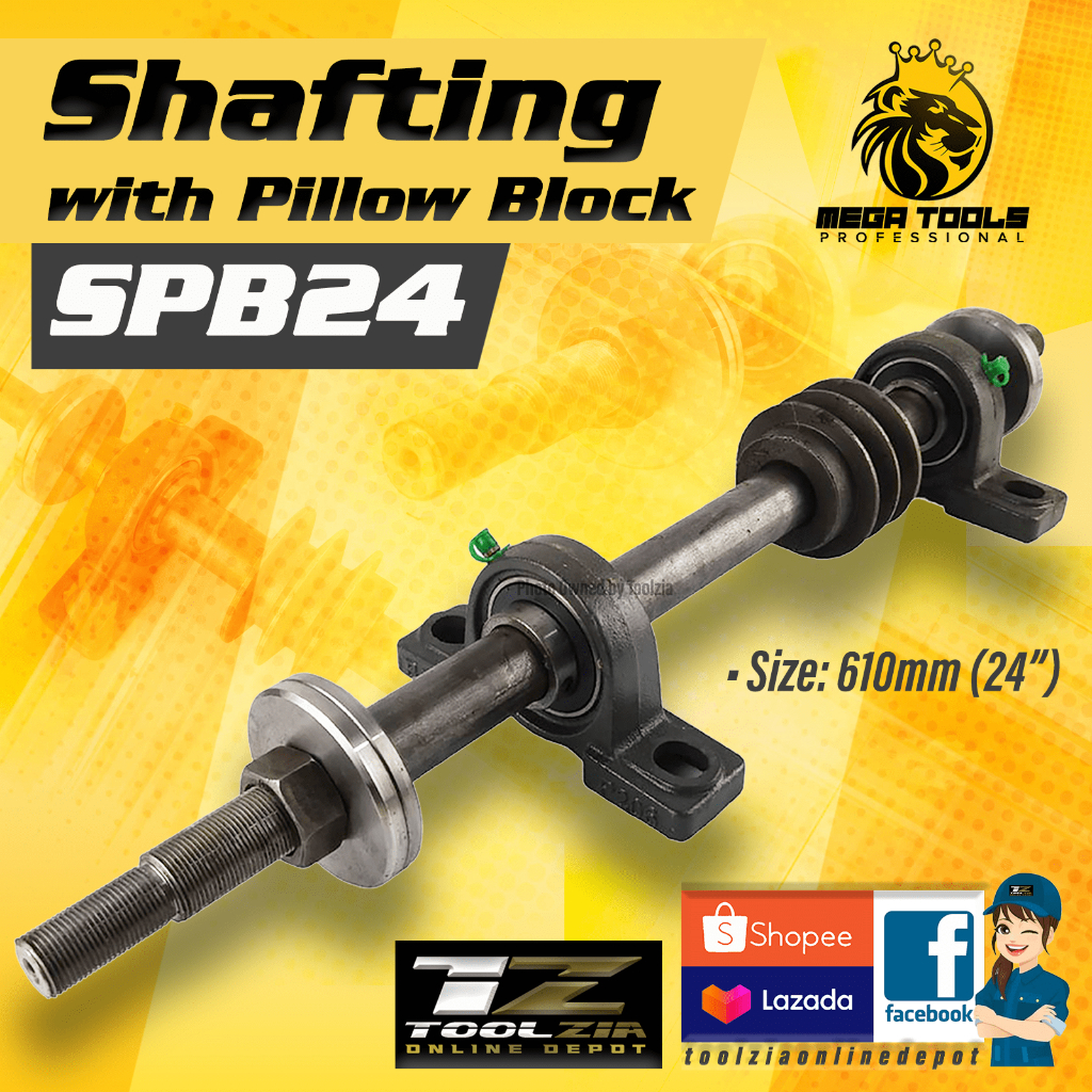 Shafting with Pillow Block 24MM | Shopee Philippines