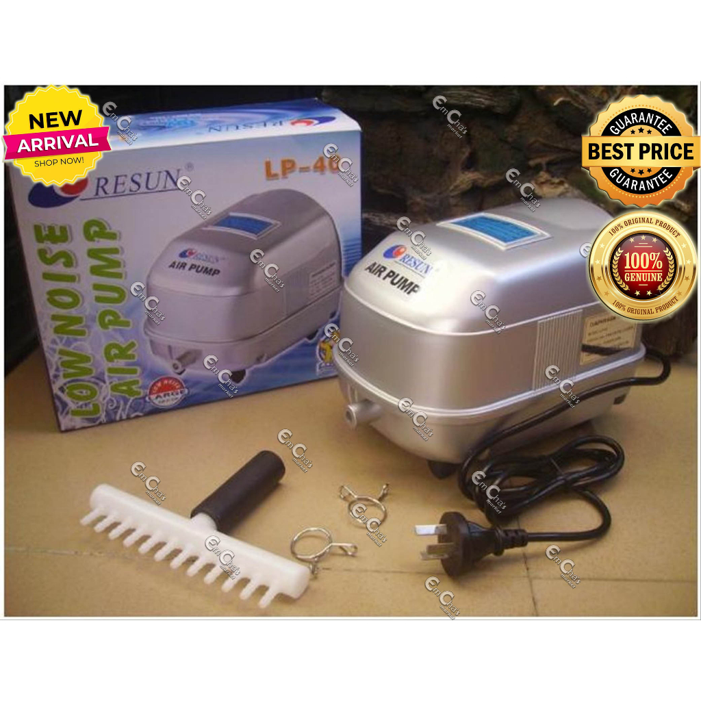 Resun LP-40 Low Noise Air Pump For Pond and Aquarium For 130-800Gallons ...