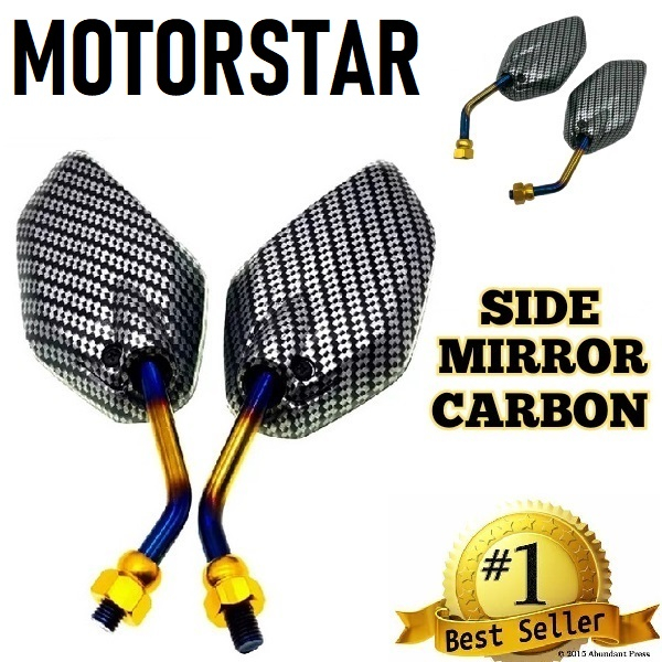 MOTORSTAR Magnum 250 2TONE MINI SIDE MIRROR CLEAR THAILAND QUALITY ...