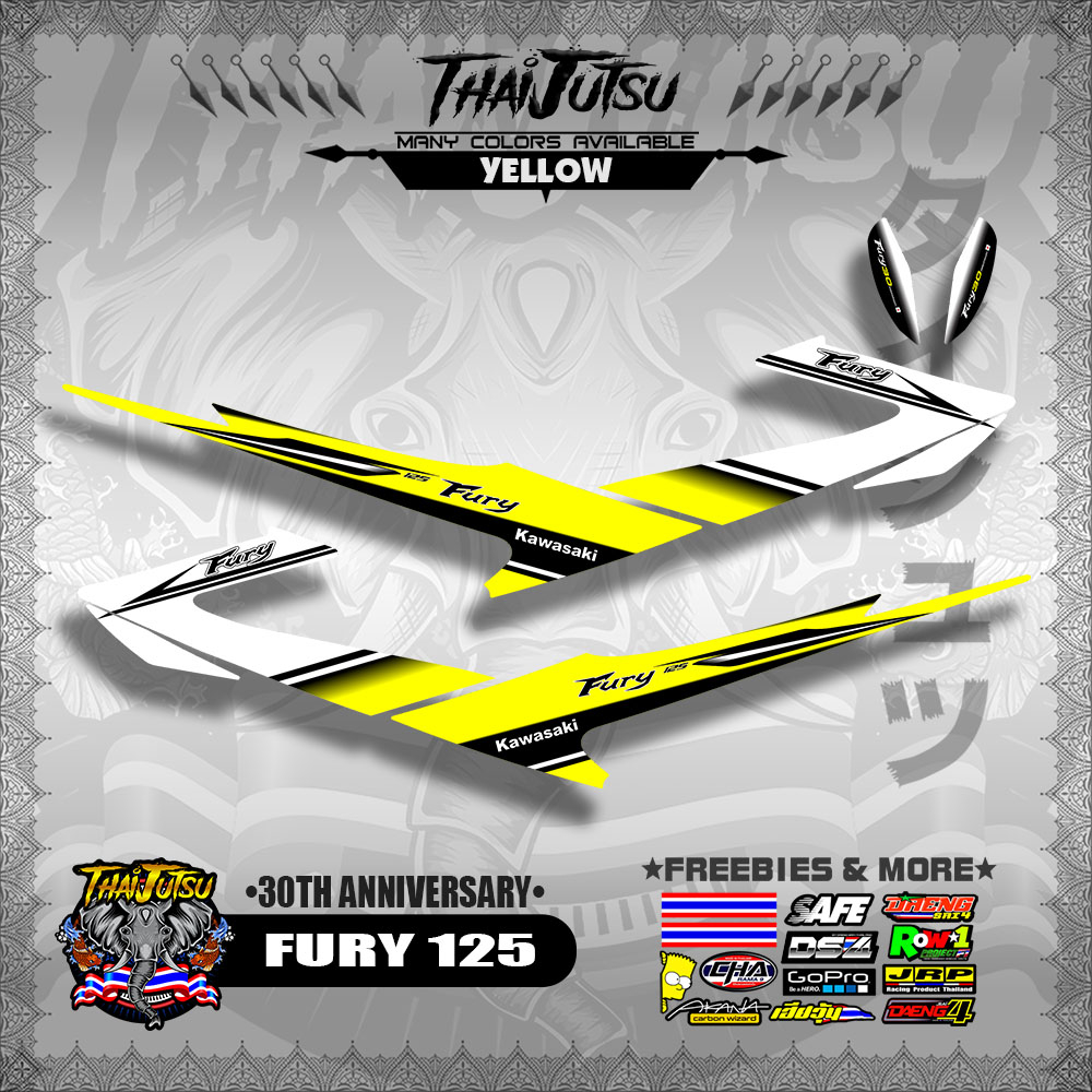 FURY 125 DECALS ( 30TH ANNIVERSARY )【ThaijutsuStickers】 | Shopee ...