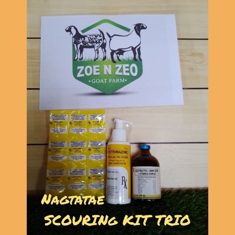 ScouringKit trio(Scourex,Cotrimazines, electrolytes ) | Shopee Philippines