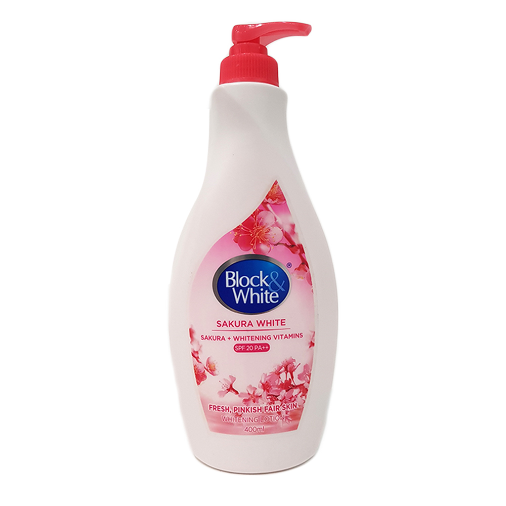 Block and White Sakura White Lotion 400ML | Shopee Philippines