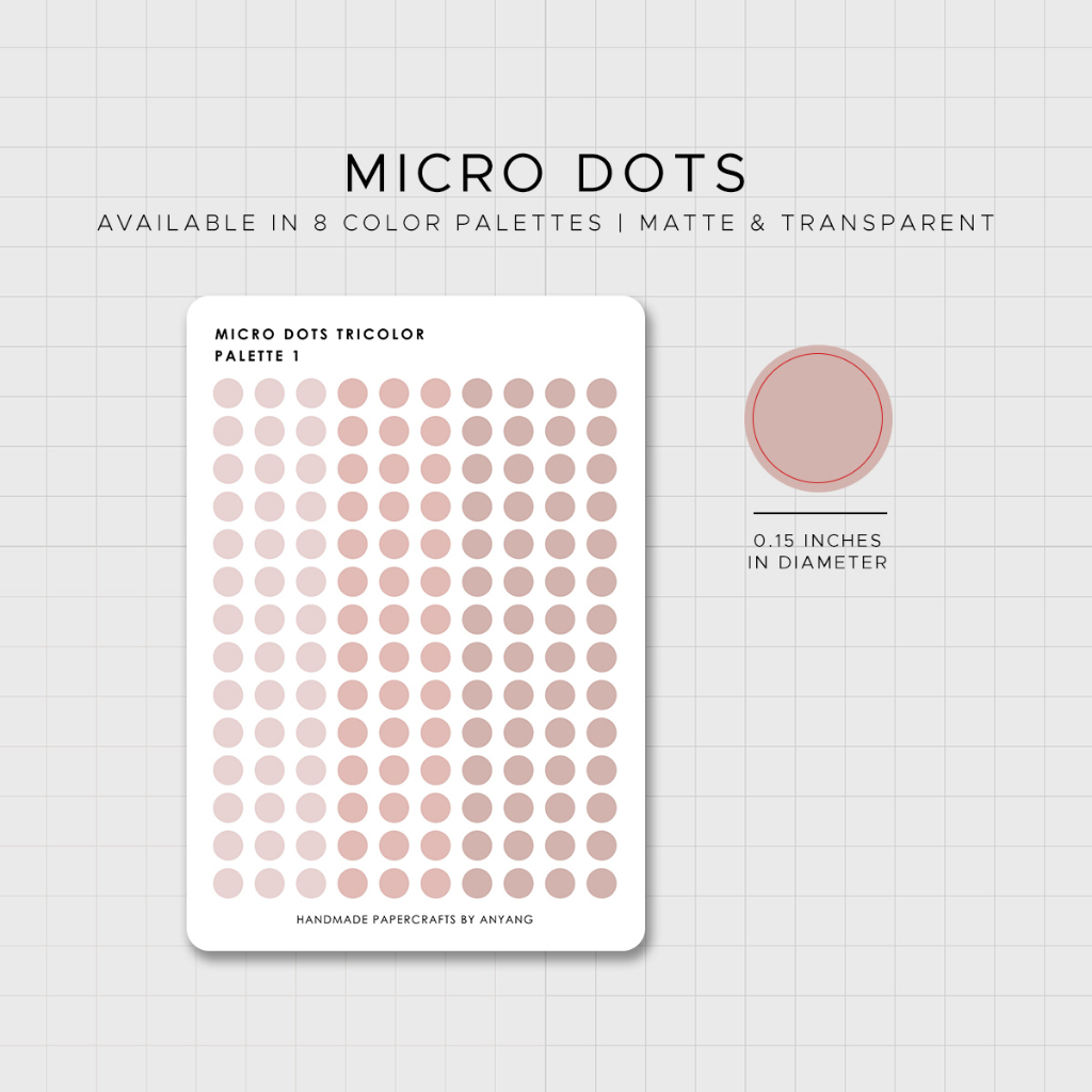 MICRO DOTS stickers | Functional Planner Stickers for your planners and ...