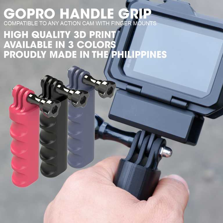 GOPRO HANDLE GRIP 3D PRINTED MADE IN PH | Shopee Philippines
