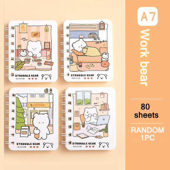 A7 Japanese Style Cartoon Pocket Book Notepad Office Stationery School ...