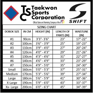 SHIFT COMPETITION UNIFORM : Kyorugi Dobok (Male/ Female) Belt not ...