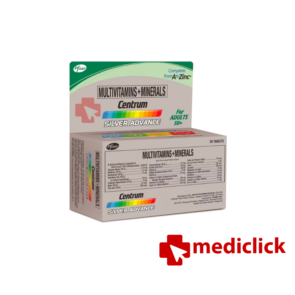 Centrum Silver Advance (30 Tablets) - 1 BOTTLE | Shopee Philippines