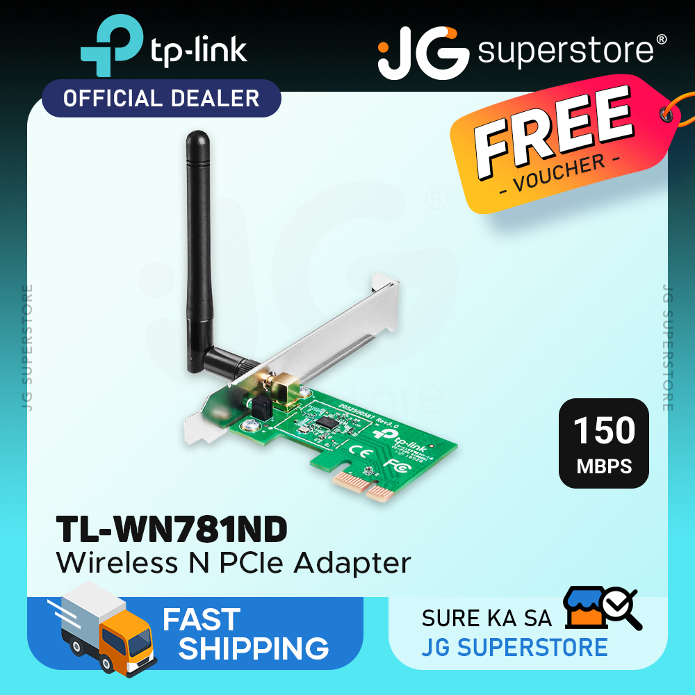 TP-Link TL-WN781ND 150Mbps Wireless N PCIe Adapter 2.4GHz | Shopee ...