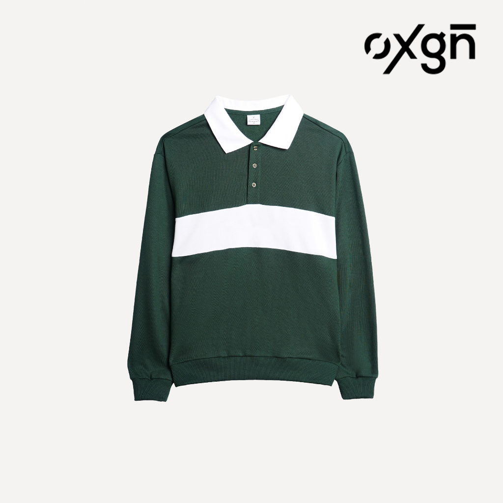 OXGN Premium Threads Color Blocked Sweater For Men (Dark Green ...