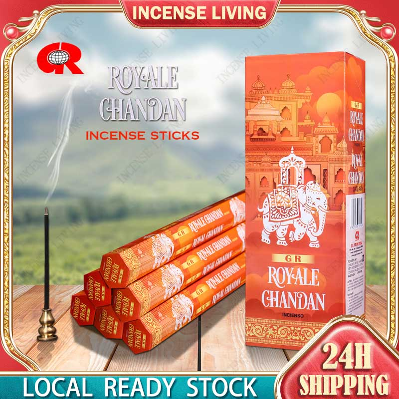 GR Royal Chandan (Sandalwood) Incense Sticks (20 Sticks Per Box ...