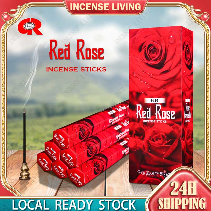 GR Red Rose Incense Sticks (20 Sticks Per Box) | Shopee Philippines