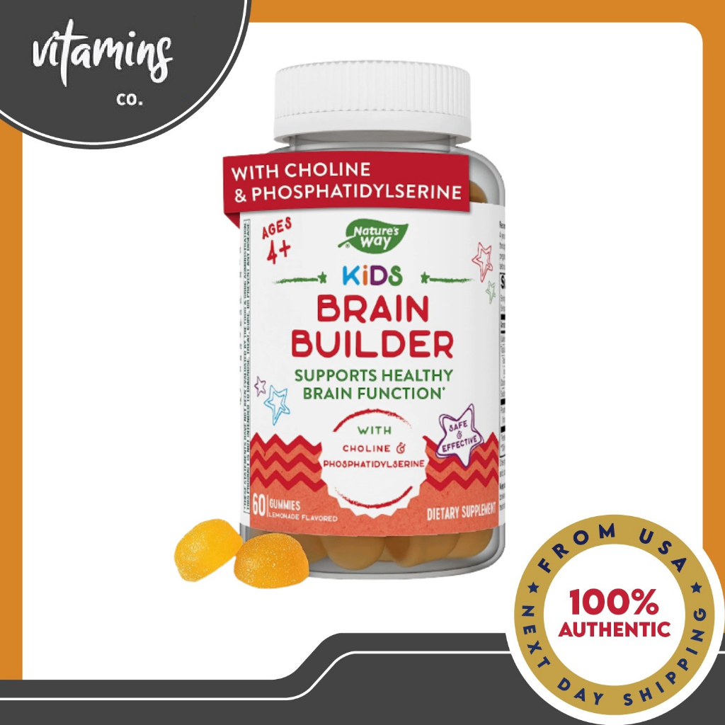 Nature's Way Kids Brain Builder Gummies, Supports Healthy Brain ...