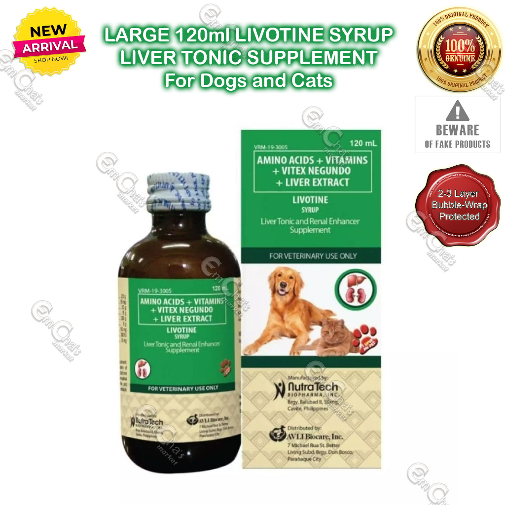 Nutratech Livotine Large (120ml) Liver Tonic Renal Enhancer Supplement ...