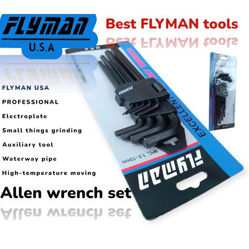 9pcs allen set original flyman | Shopee Philippines