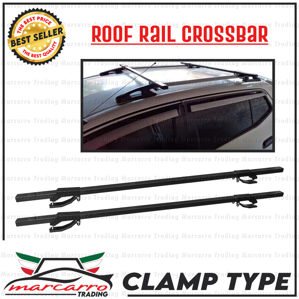Crossbar for CARS WITH ROOF RAIL (Clamp Type) | Shopee Philippines